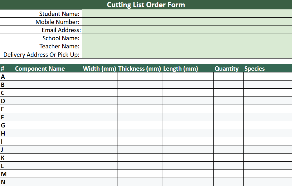 Trend Timbers - Excel Upload Wizard